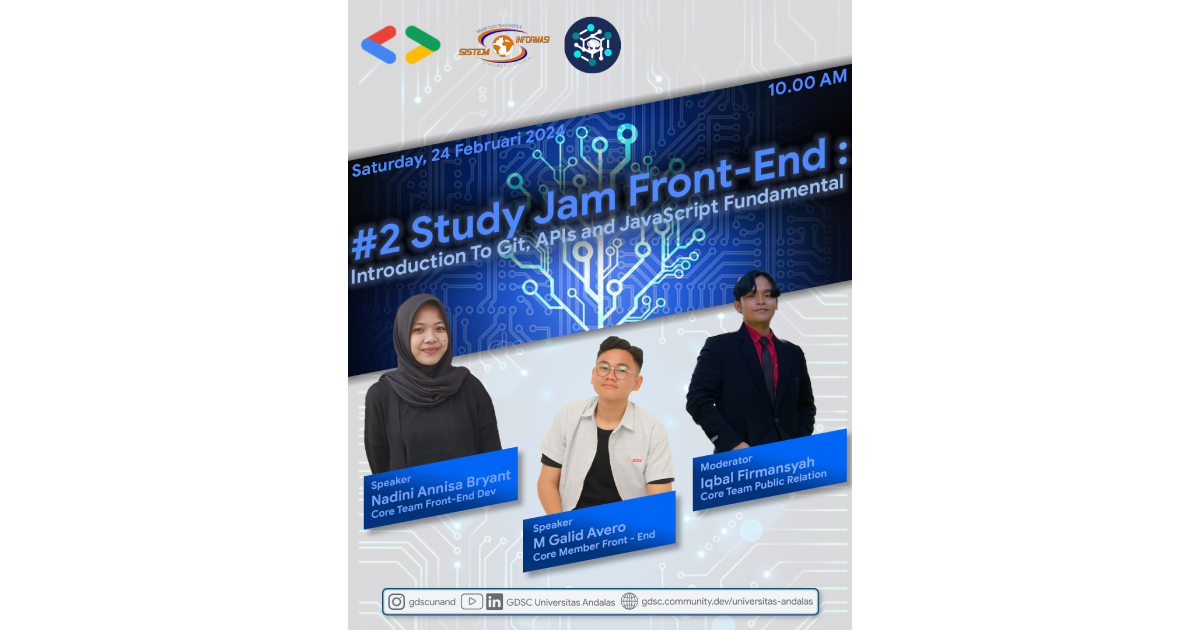 #2 Study Jam Front-End: Introduction To Git, APIs, and JavaScript Fundamental - Dicoding Indonesia