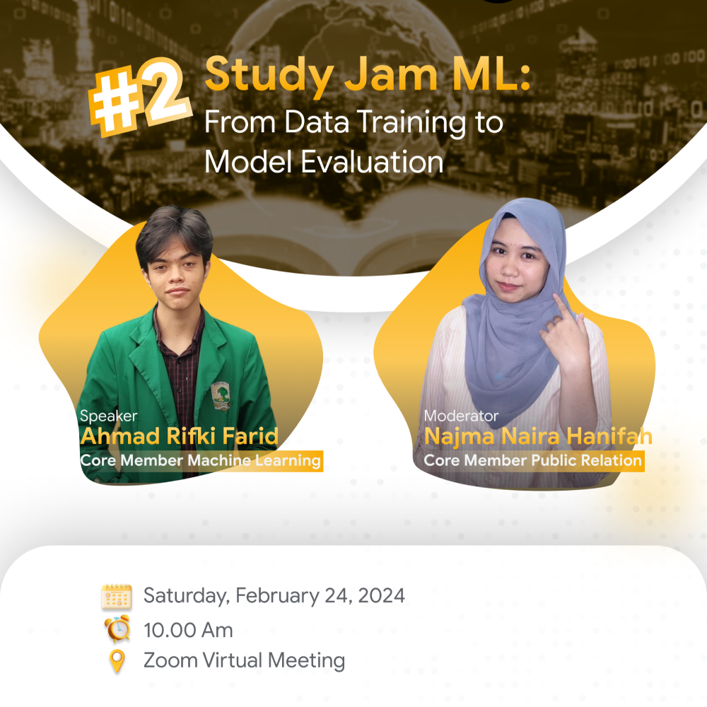 #2 Study Jam ML: From Data Training to Model Evaluation - Dicoding ...