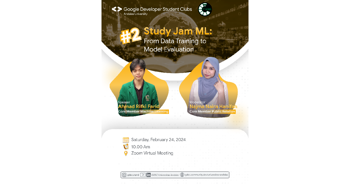 #2 Study Jam ML: From Data Training to Model Evaluation - Dicoding Indonesia