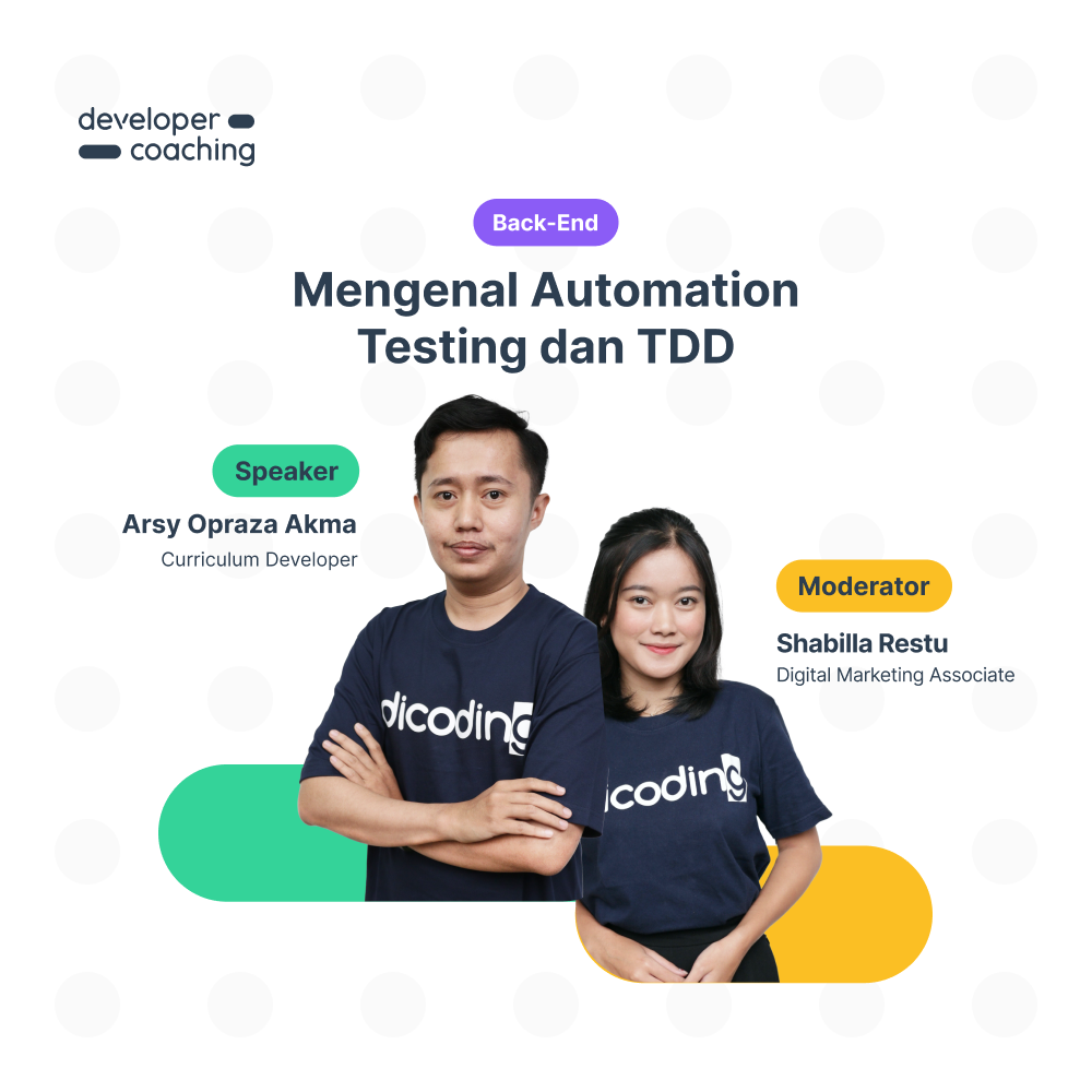 DevCoach 136 : Back-End | Mengenal Automation Testing dan TDD ...