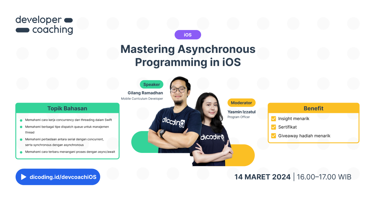 DevCoach 140 : iOS | Mastering Asynchronous Programming in iOS - Dicoding Indonesia