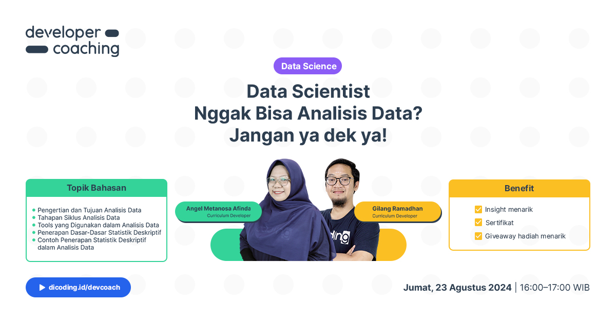 DevCoach 165: Data Science | Data Scientist Nggak Bisa Analisis Data ...