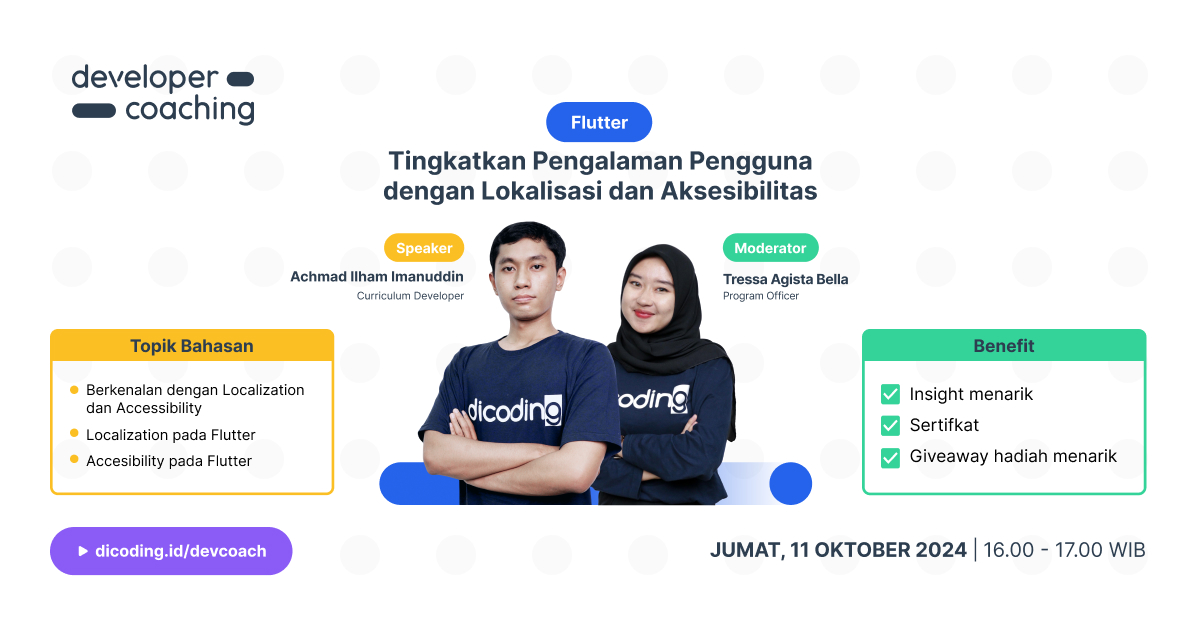 DevCoach 172: Flutter | Tingkatkan Pengalaman Pengguna dengan ...