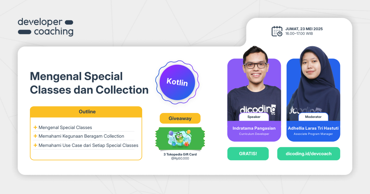 DevCoach 195: Kotlin 101 | Mengenal Special Classes dan Collection - Dicoding Indonesia
