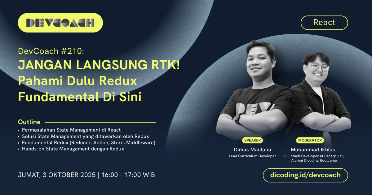 DevCoach 210: React | JANGAN LANGSUNG RTK! Pahami Dulu Redux ...