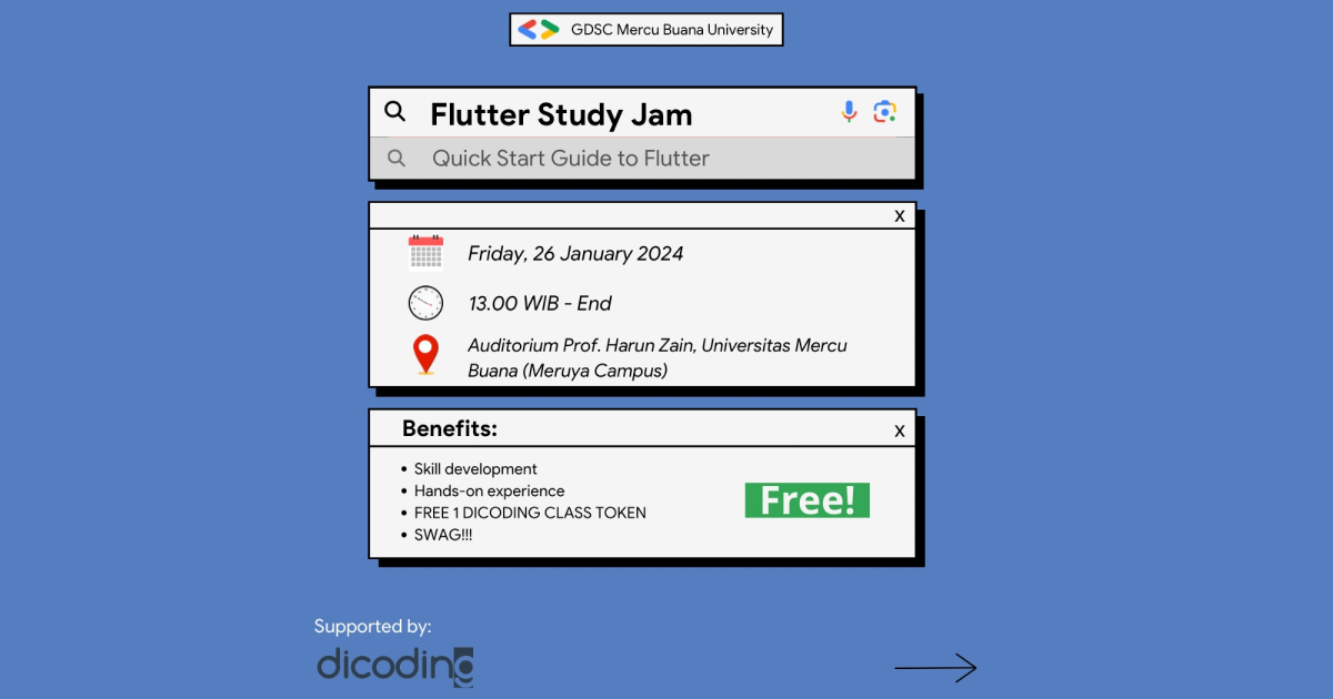 Flutter Study Jam - Dicoding Indonesia