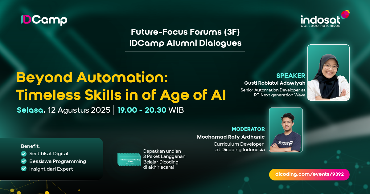IDCamp Alumni Dialogue #6 - Beyond Automation: Timeless Skills in the ...