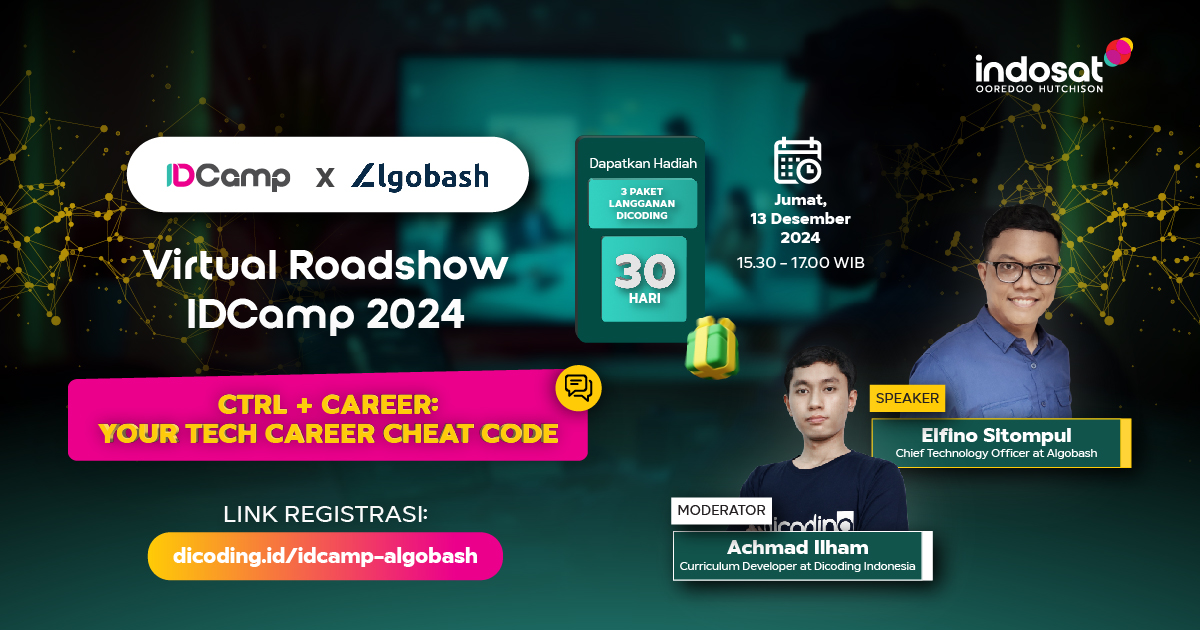 IDCamp Virtual Roadshow x Algobash: Ctrl+Career: Your Tech Career Cheat ...