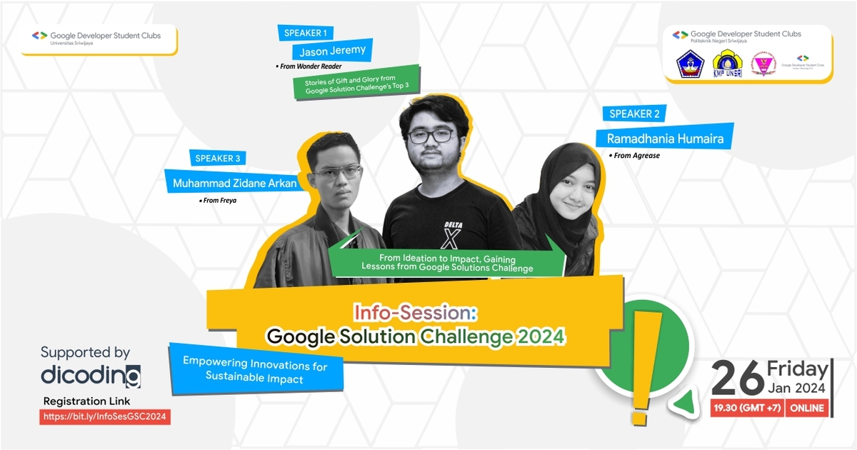 Info Session: Google Solution Challenge 2024 - Dicoding Indonesia