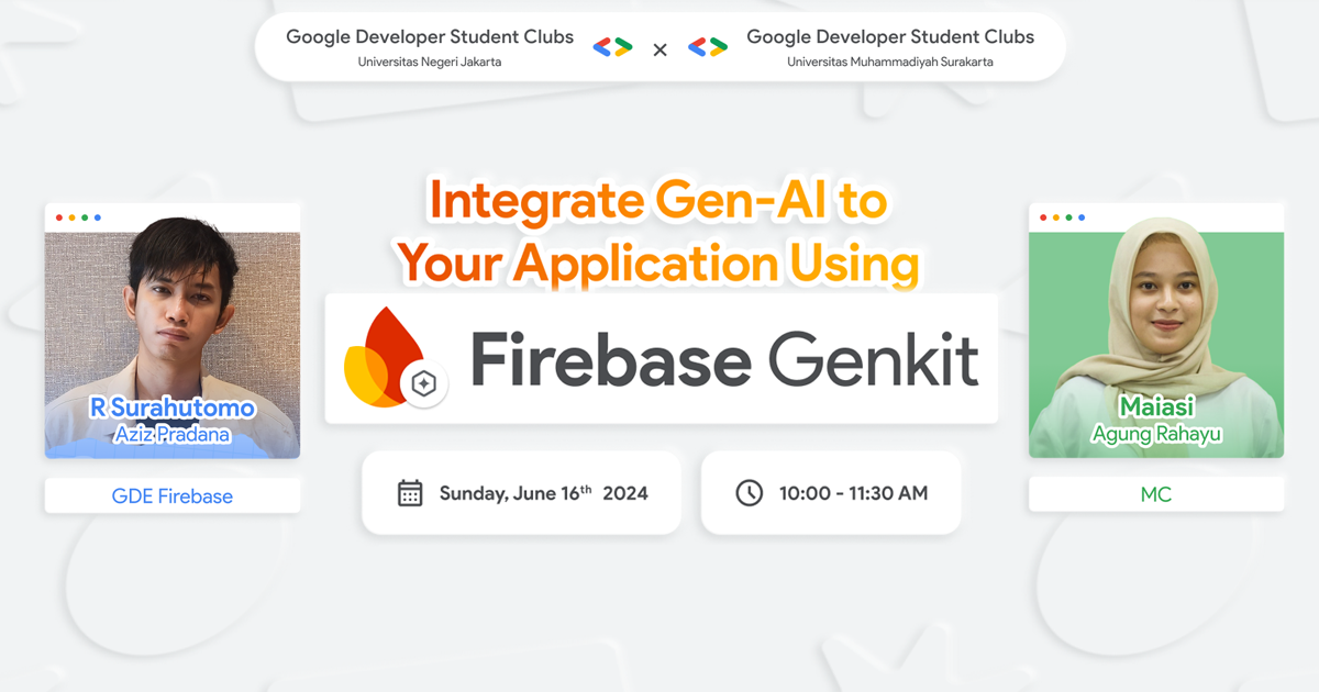 Integrate Gen-AI to Your Application Using Firebase Genkit - Dicoding Indonesia