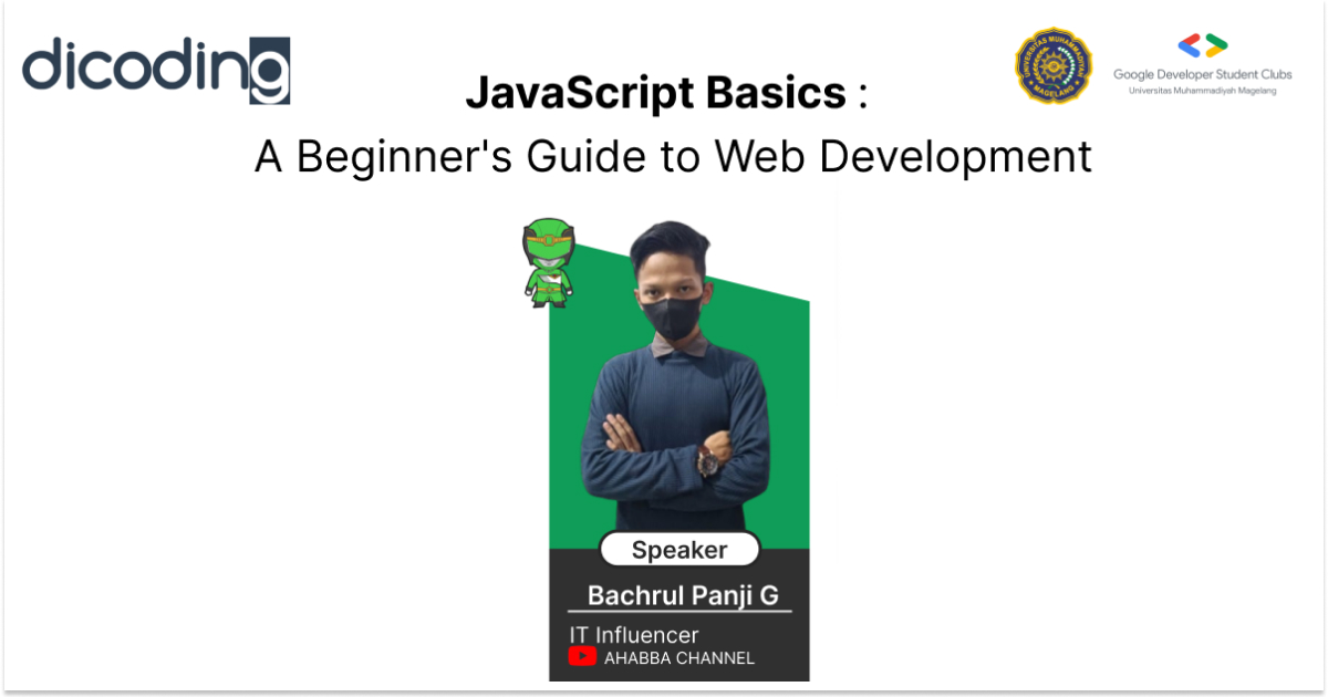 JavaScript Basics : A Beginner's Guide to Web Development - Dicoding Indonesia
