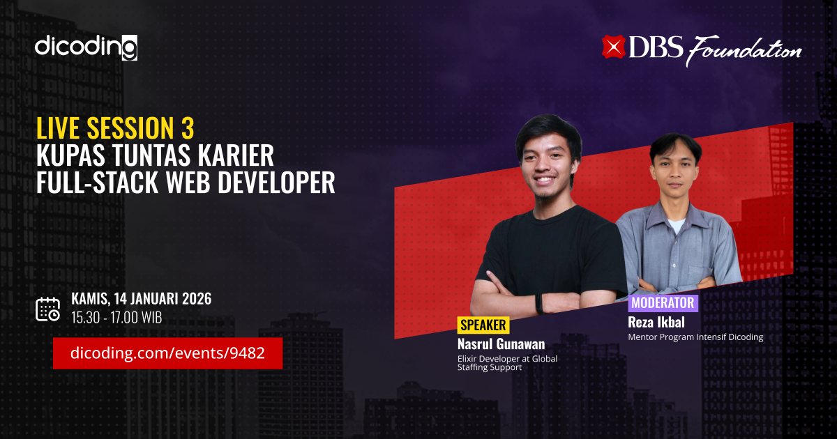 Live Session 3: Kupas Tuntas Karier Full-Stack Web Developer - Dicoding ...