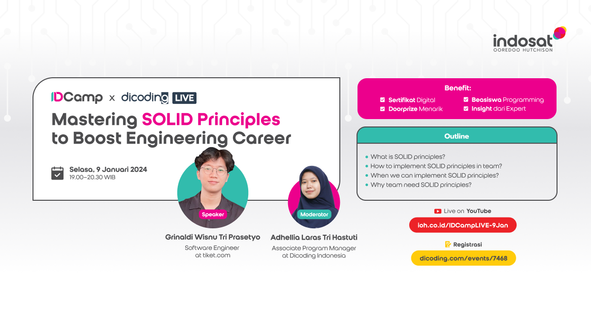 Mastering SOLID Principles to Boost Engineering Career - Dicoding Indonesia