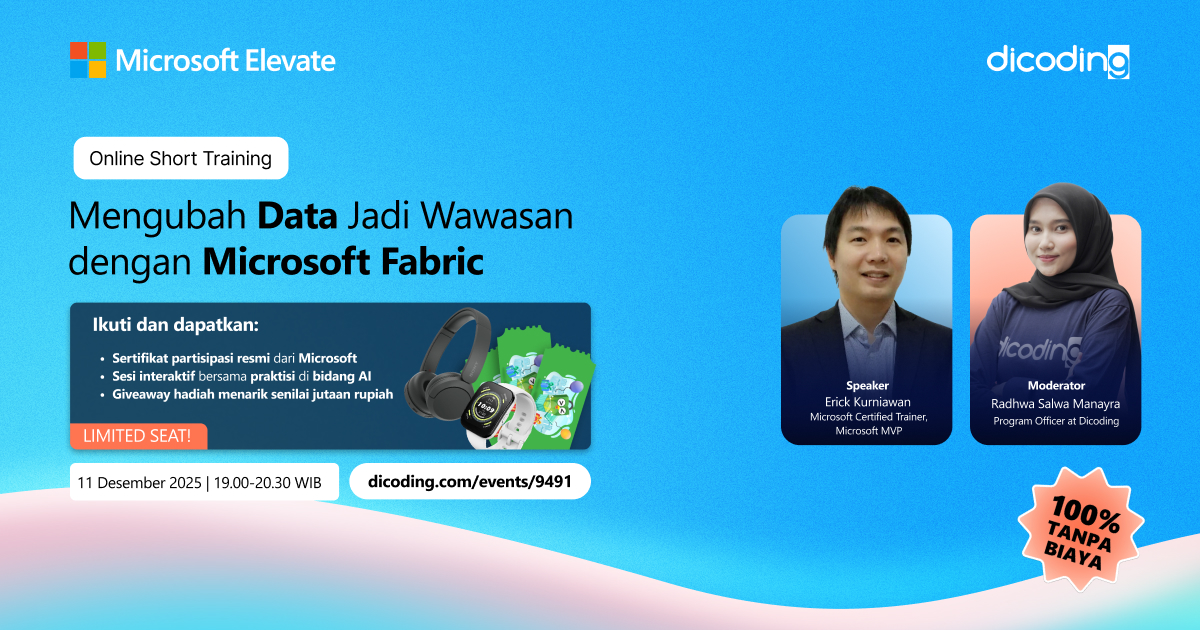 METC Online Training #3: Mengubah Data Jadi Wawasan dengan Microsoft Fabric - Dicoding Indonesia