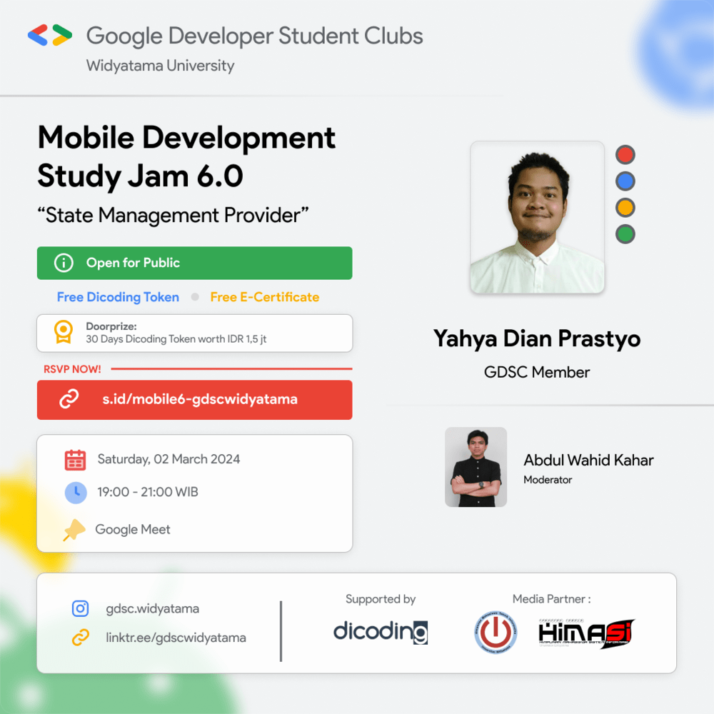 Mobile Development Study Jam 6.0 : State Management Provider - Dicoding ...