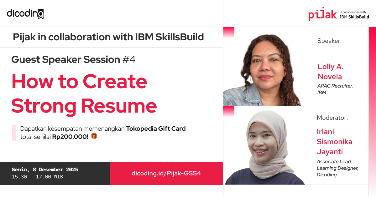 Pijak in collaboration with IBM SkillsBuild - Guest Speaker Session #4: How to Create Strong ...