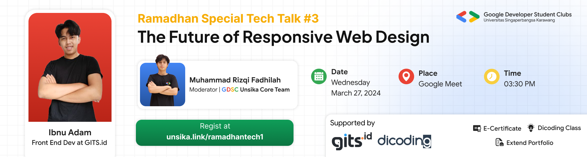 [Ramadhan Tech Talk GDSC Unsika] - Dicoding Indonesia