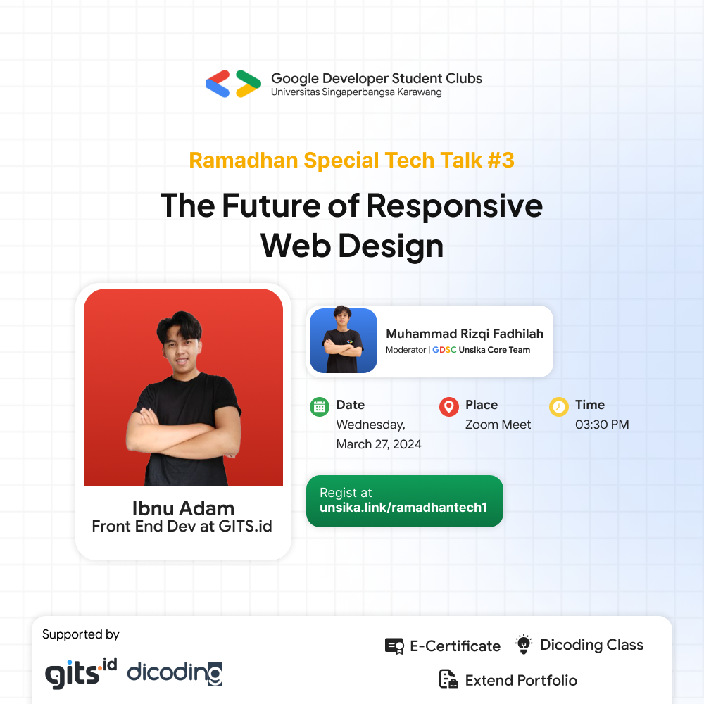 [Ramadhan Tech Talk GDSC Unsika] - Dicoding Indonesia