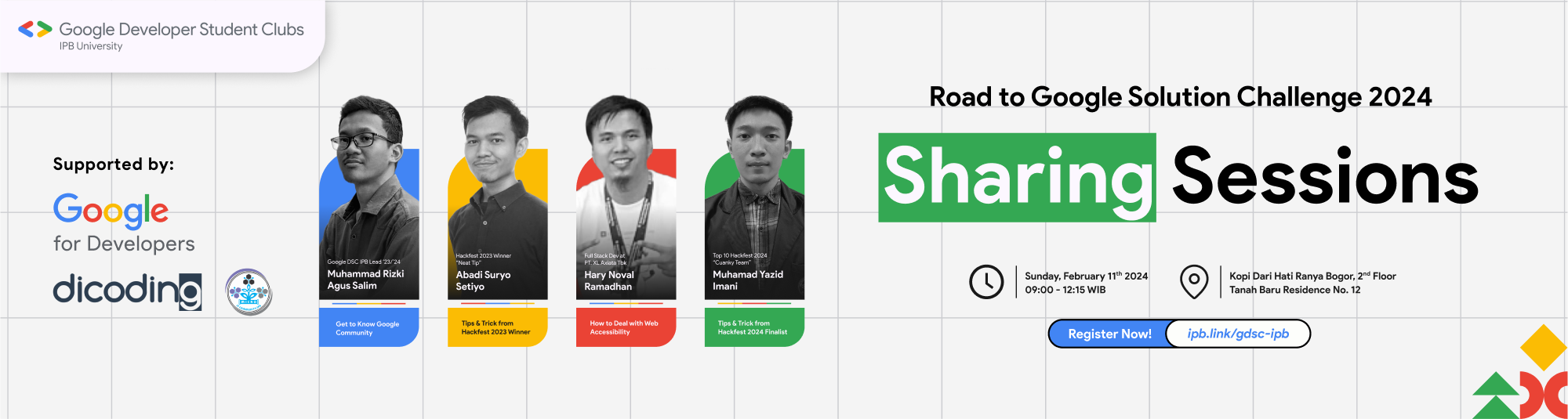 Road to Google Solution Challenge 2024: Sharing Sessions - Dicoding ...