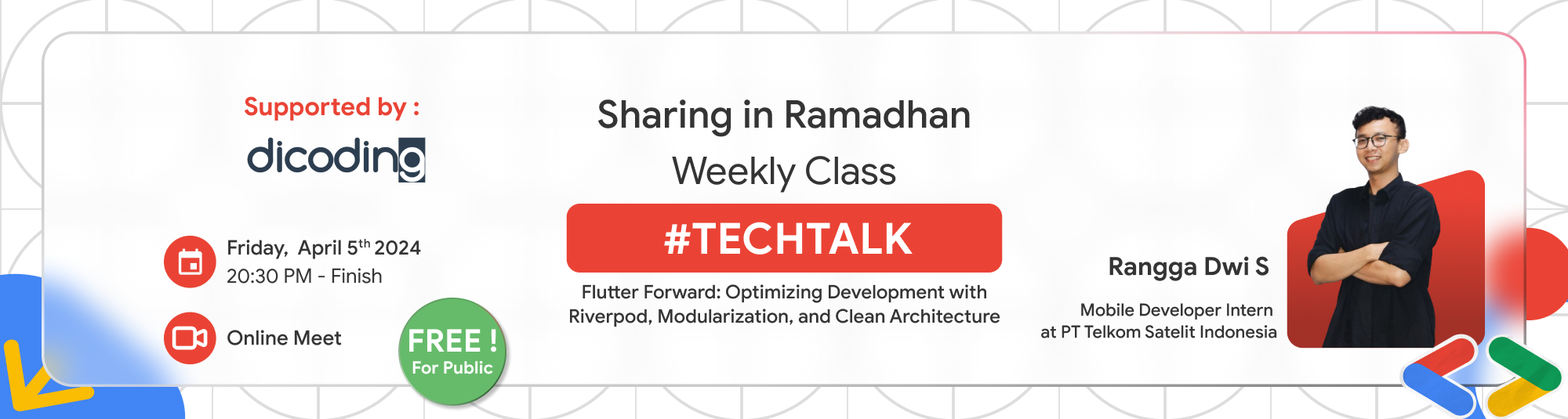 Sharing in Ramadhan Tech Talk #4 - Dicoding Indonesia