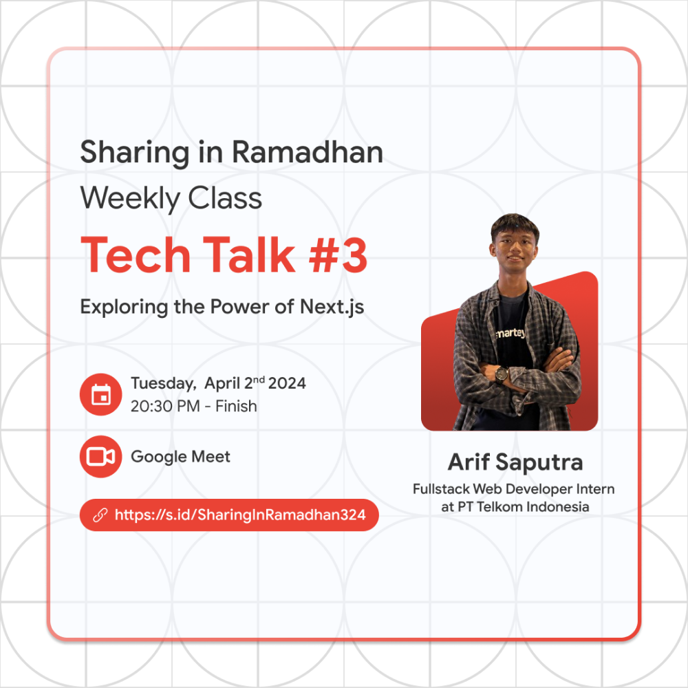 Sharing in Ramadhan Tech Talk #3 - Dicoding Indonesia