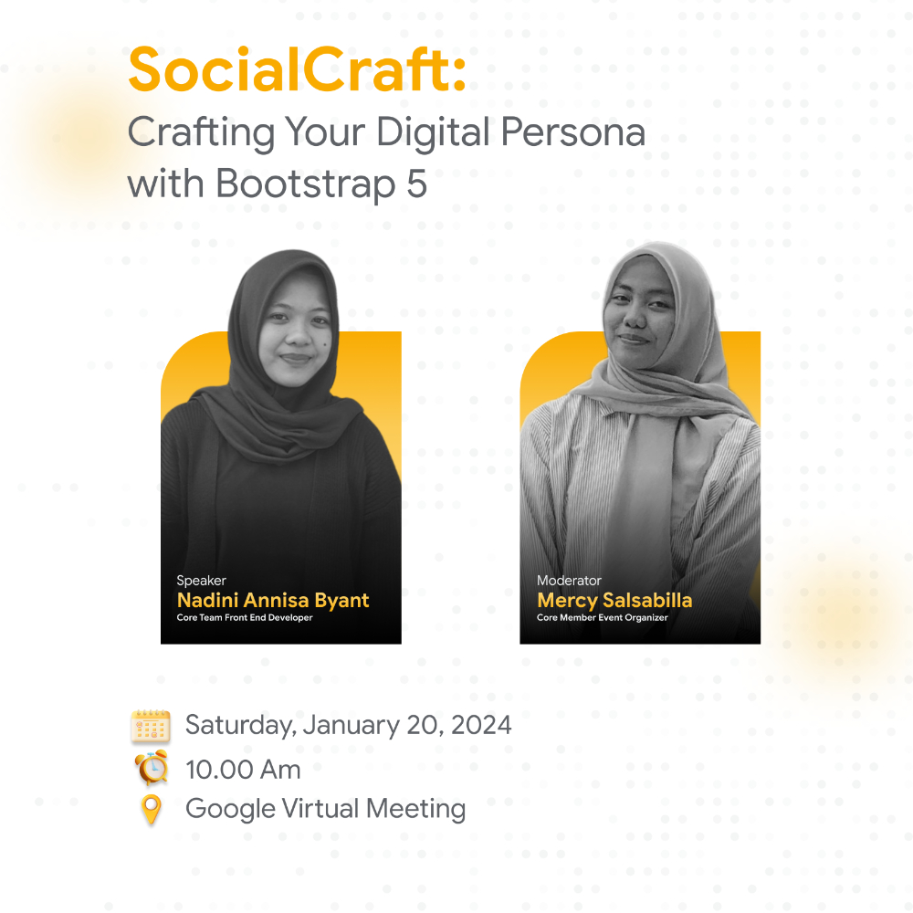 SocialCraft: Crafting Your Digital Persona with Bootstrap 5 - Dicoding Indonesia
