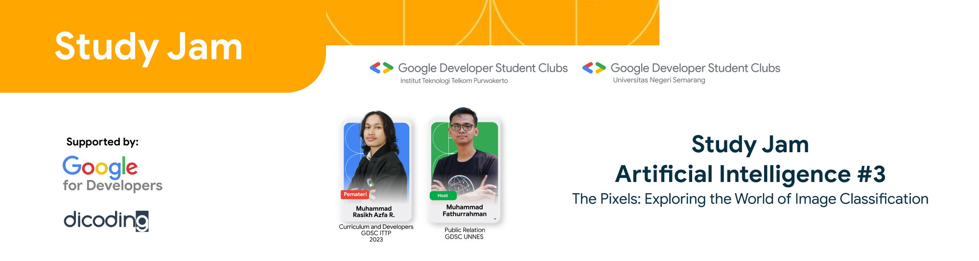 STUDY JAM #3 "The Pixels: Exploring the World of Image Classification ...