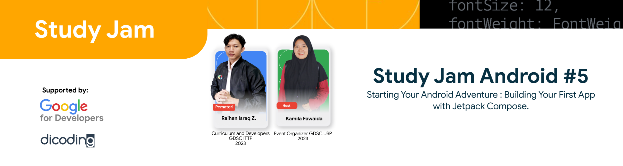 STUDY JAM ANDROID #5 "Starting Your Android Adventure: Building Your ...