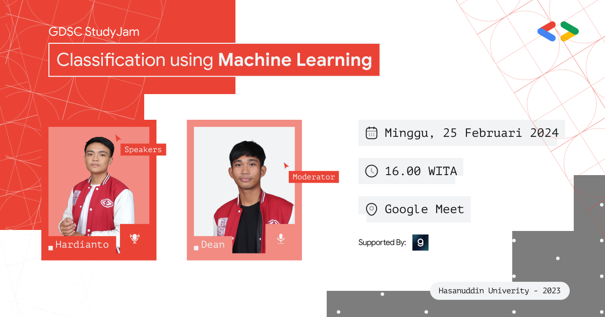Study Jam: Classification using ML - Dicoding Indonesia