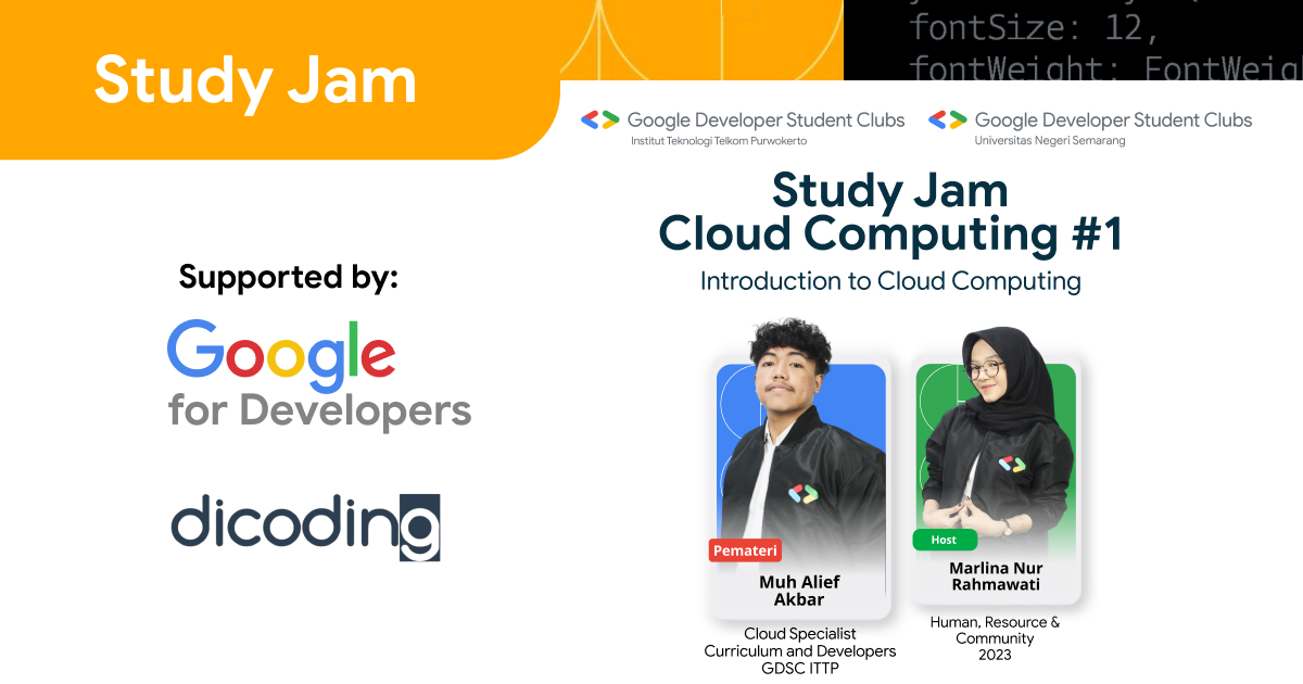 STUDY JAM CLOUD #1 “Introduction to Cloud Computing” - Dicoding Indonesia