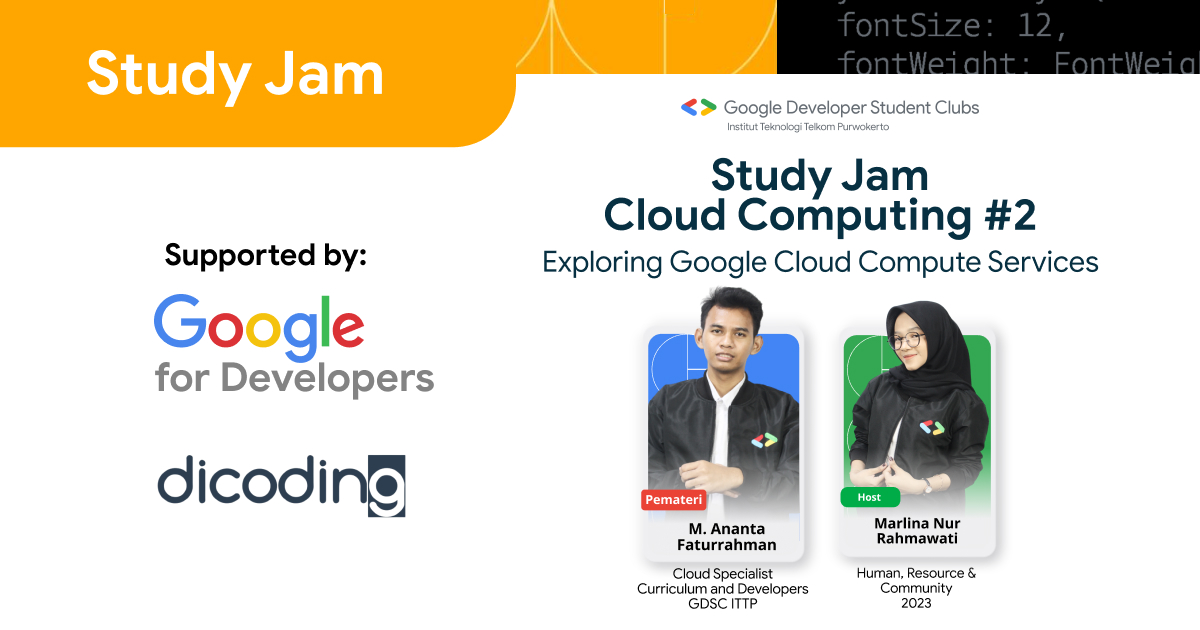 STUDY JAM CLOUD #2 “Exploring Google Cloud Compute Services” - Dicoding Indonesia