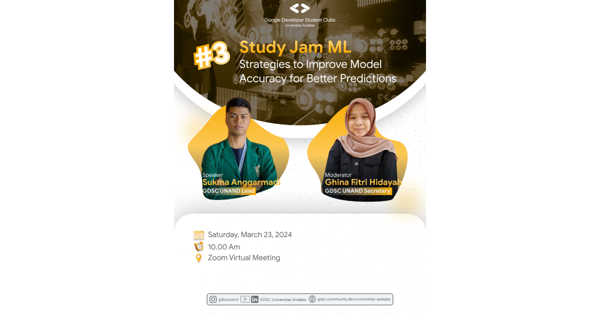 Study Jam ML: Strategies to Improve Model Accuracy for Better Predictions! - Dicoding Indonesia