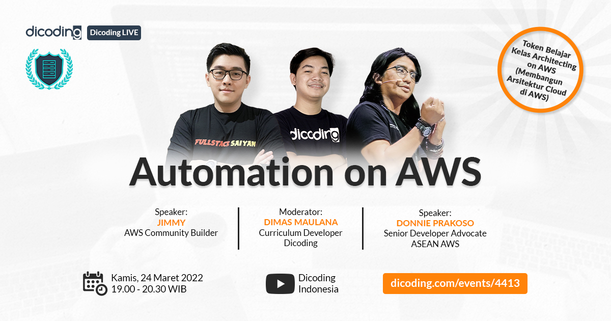 AWS X Dicoding LIVE: Automation on AWS - Dicoding Indonesia