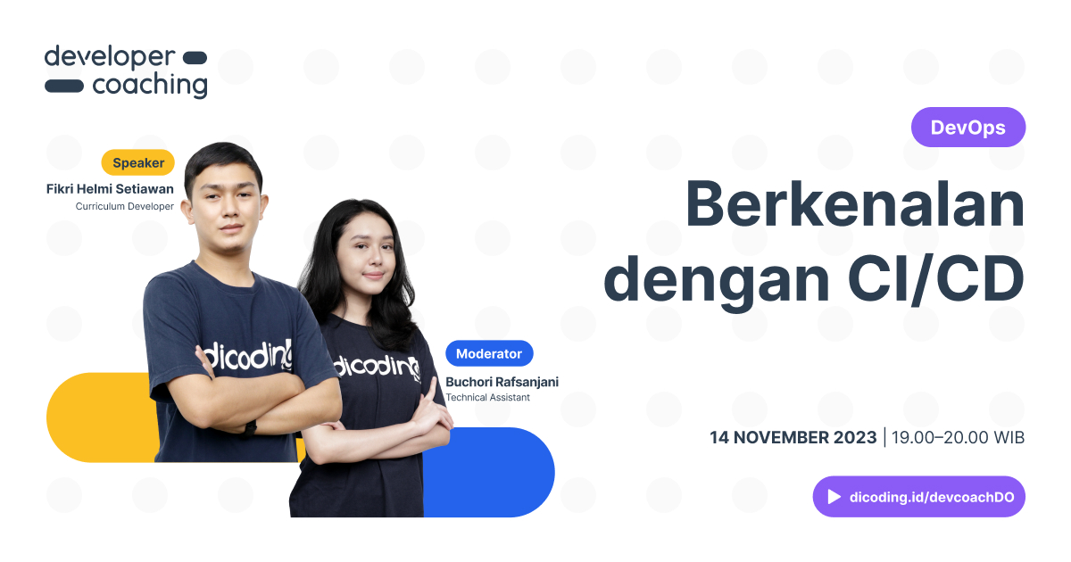 Dicoding Developer Coaching #112 : DevOps Engineer | Berkenalan dengan ... Dicoding Developer Coaching #112 : DevOps Engineer | Berkenalan dengan ...