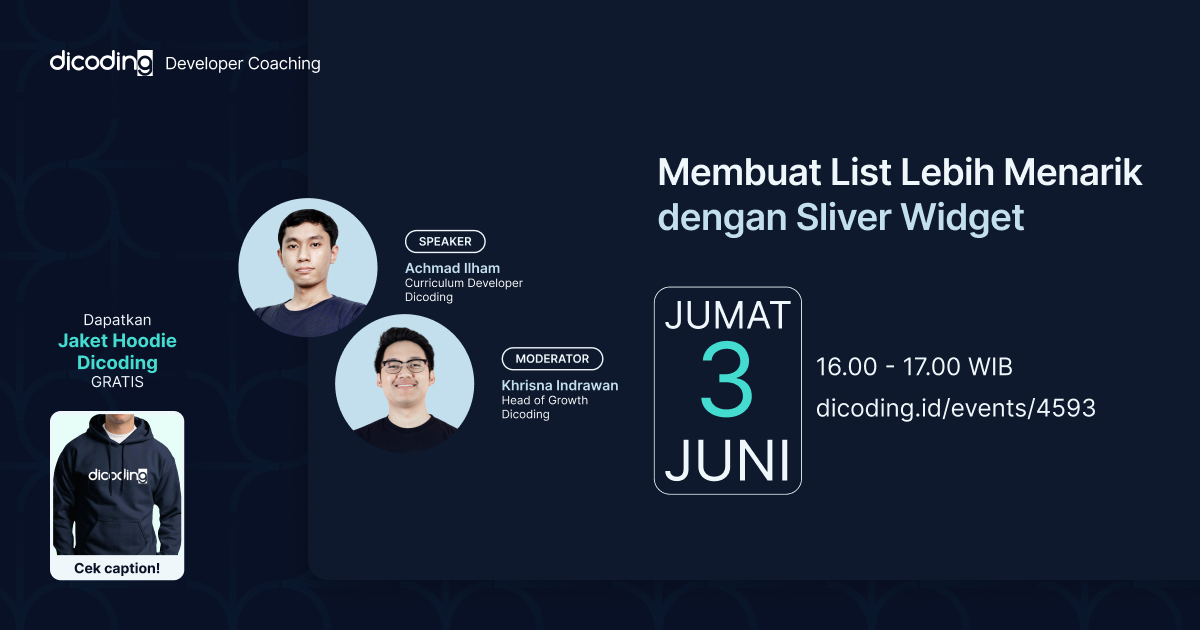 Dicoding Developer Coaching #51: Flutter | Membuat List Lebih Menarik ...