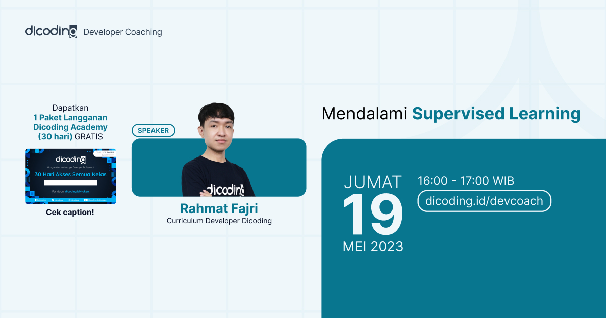 Dicoding Developer Coaching #89 : Machine Learning | Mendalami ...