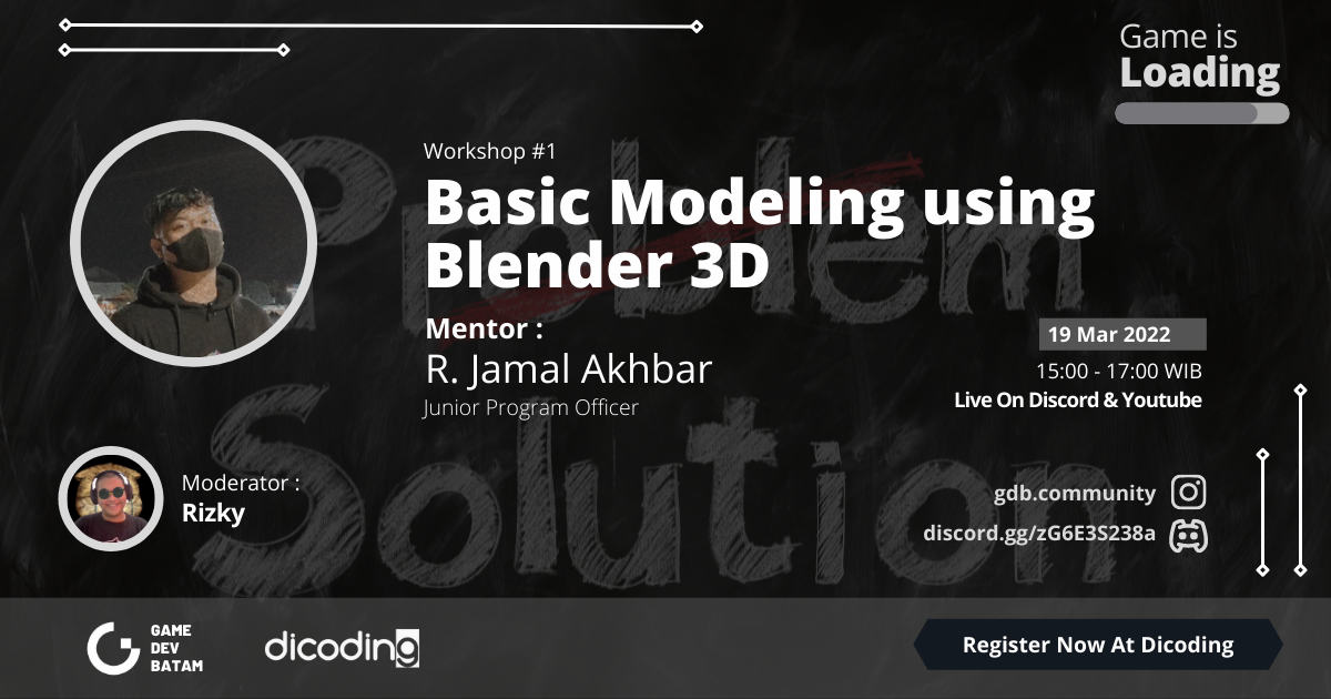 Game Is Loading - Basic Modeling using Blender 3D - Dicoding Indonesia