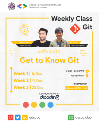 Get To Know GIT : Weekly GIT 3 - Dicoding Indonesia