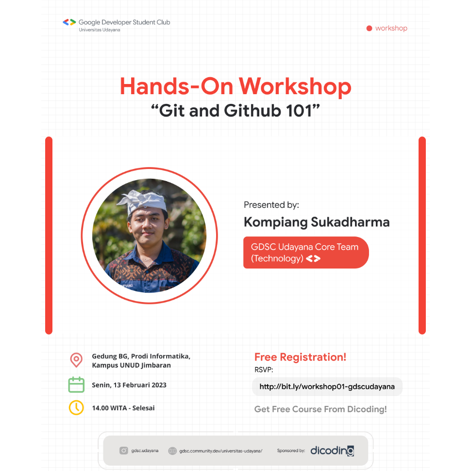 Hands-On Workshop:: Gti and Github 101 - Dicoding Indonesia