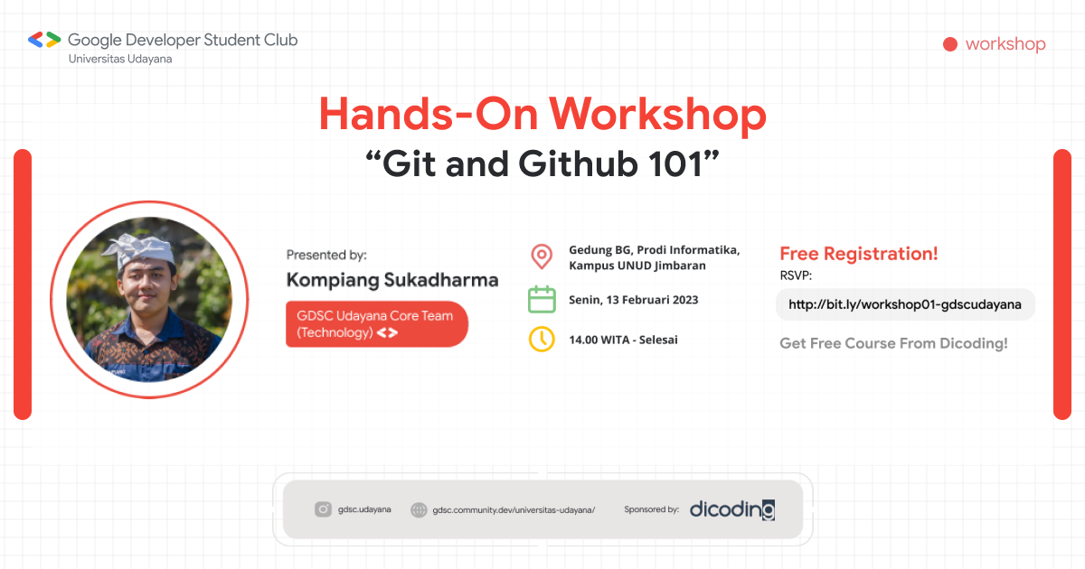 Hands On Workshop Gti And Github 101 Dicoding Indonesia