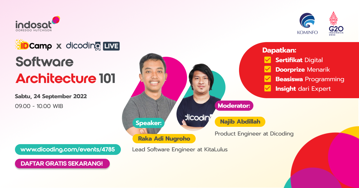 IDCamp x Dicoding LIVE : Software Architecture 101 - Dicoding Indonesia