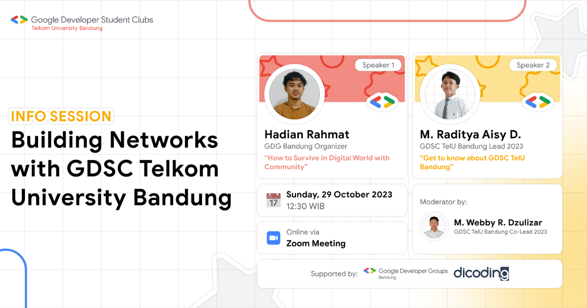 Info Session: Building Networks with Google Developer Student Clubs ...