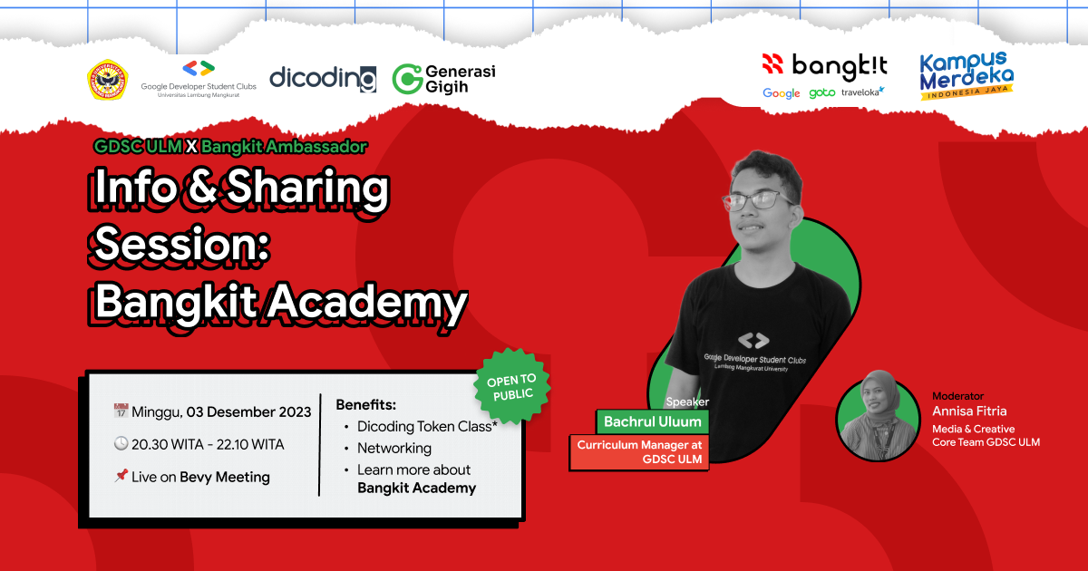 Info & Sharing Session: Bangkit Academy - Dicoding Indonesia