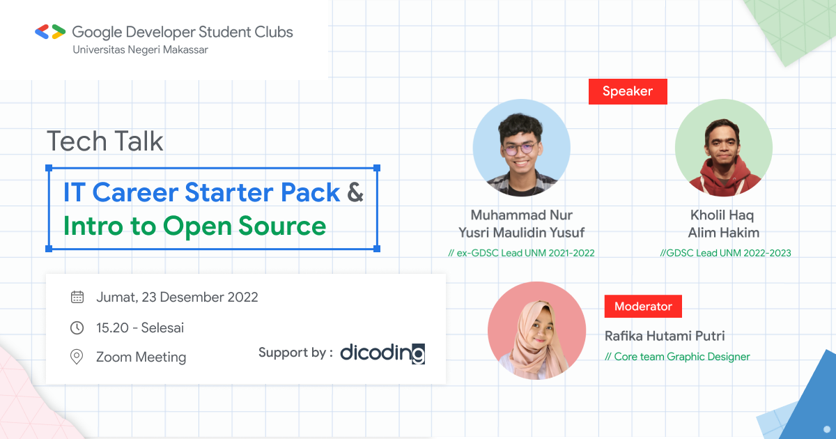 IT Career Starter Pack & Intro to Open Source - Dicoding Indonesia