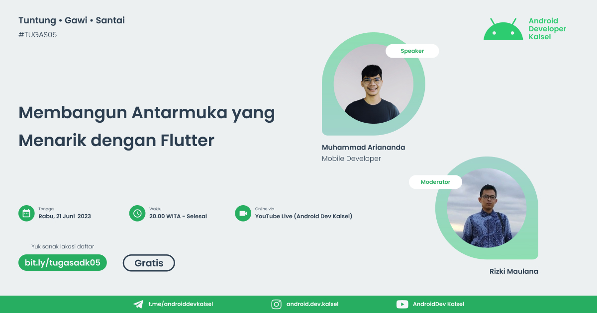 Membangun Antarmuka yang Menarik dengan Flutter - TUGAS 05 (Tuntung ...