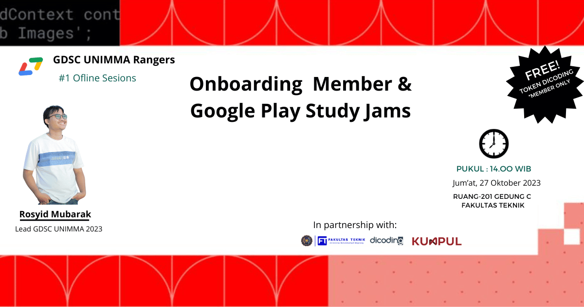 Onboarding Member & Google Play Study Jams - Dicoding Indonesia