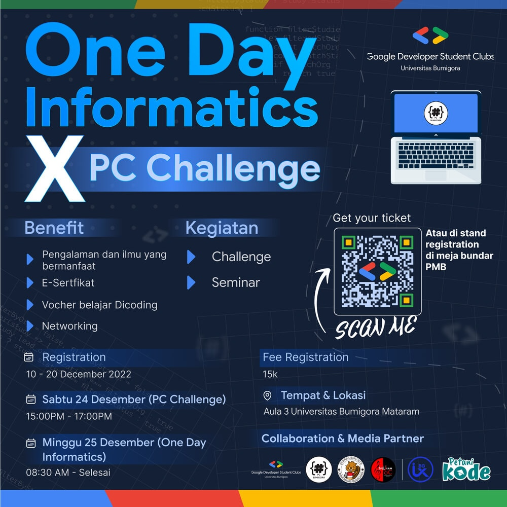 One Day Informatics with PC Challenge - Dicoding Indonesia