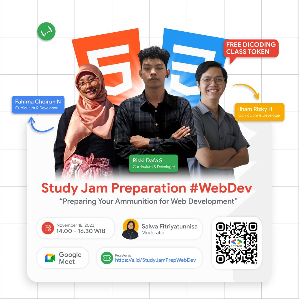 Study Jam Preparation #WebDev - Dicoding Indonesia