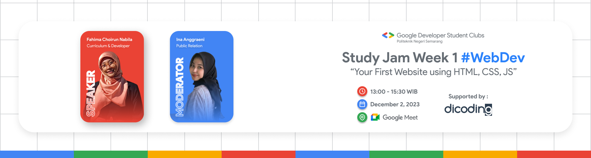 Study Jam Week 1 #WebDev - Dicoding Indonesia