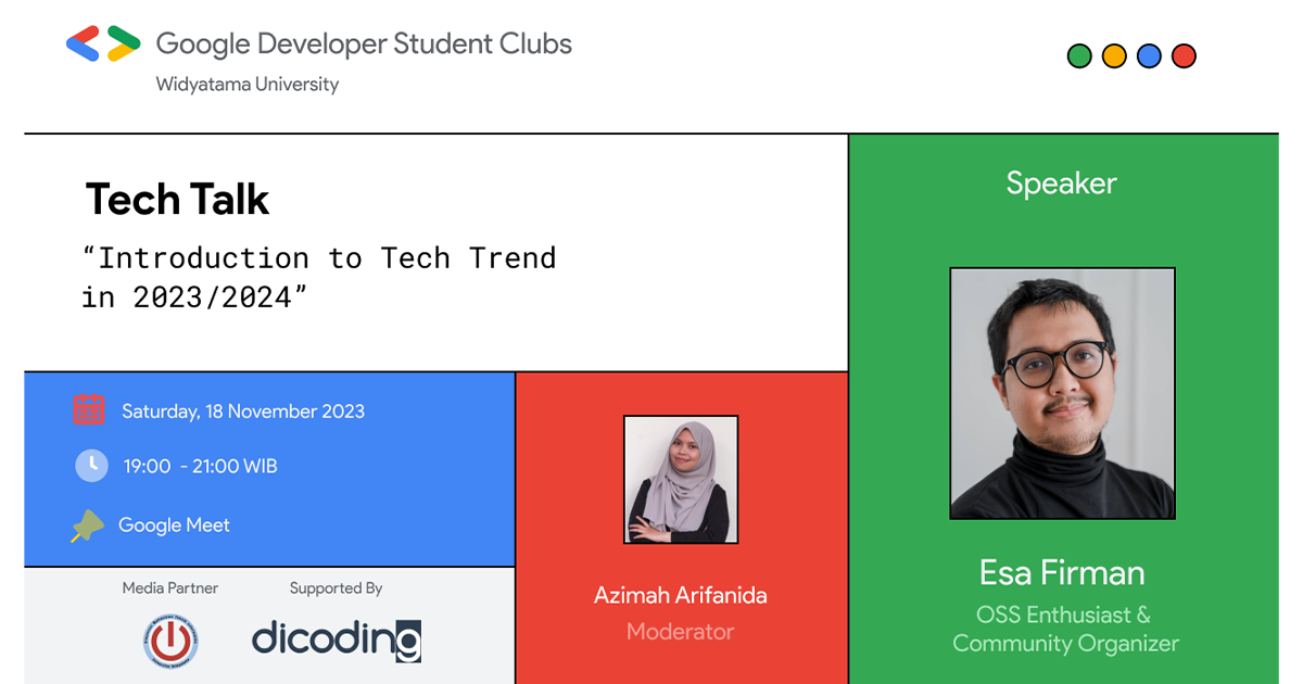 Tech Talk: Introduction to Tech Trend in 2023/2024 - Dicoding Indonesia